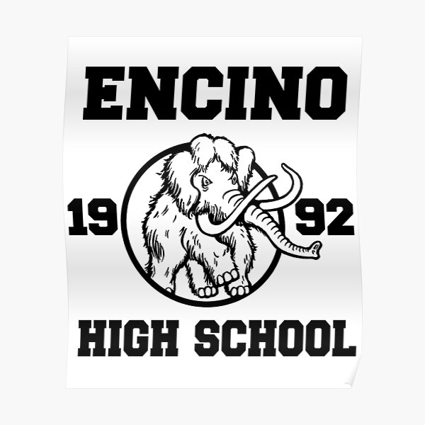 "Encino High School" Poster for Sale by barrelroll909 | Redbubble