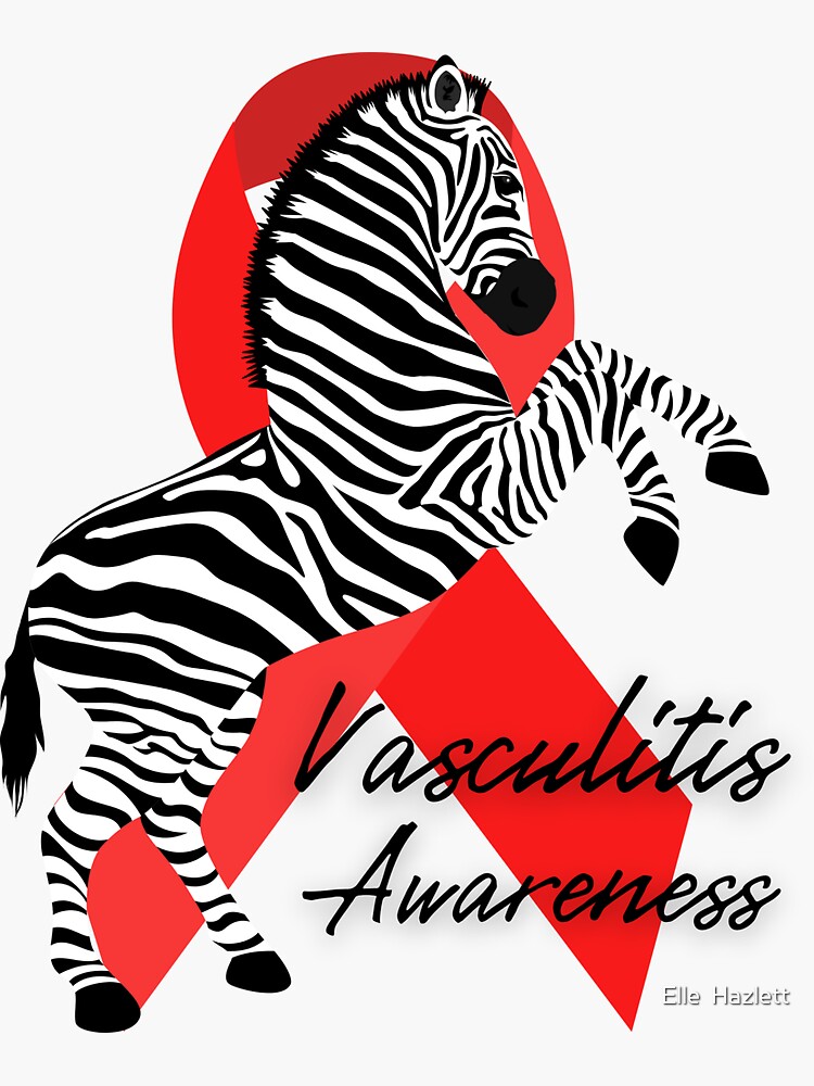 "Vasculitis Awareness Ribbon" Sticker by ElleHazlett | Redbubble