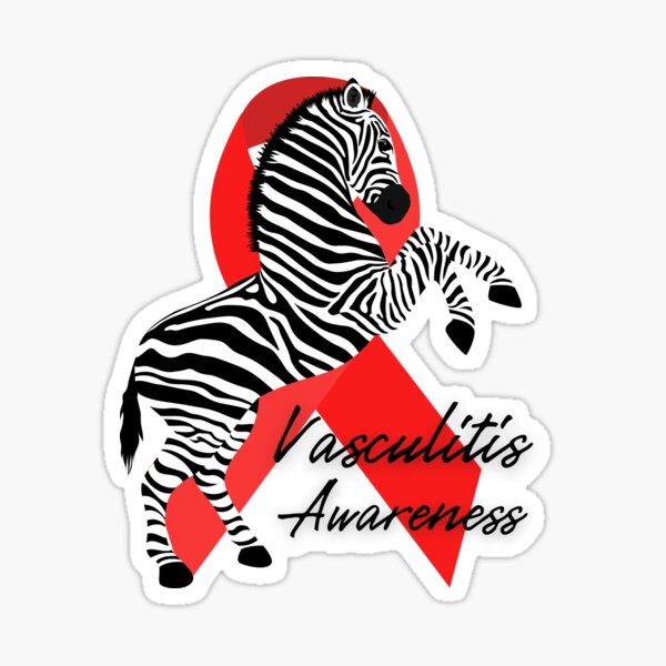 "Vasculitis Awareness Ribbon" Sticker by ElleHazlett | Redbubble