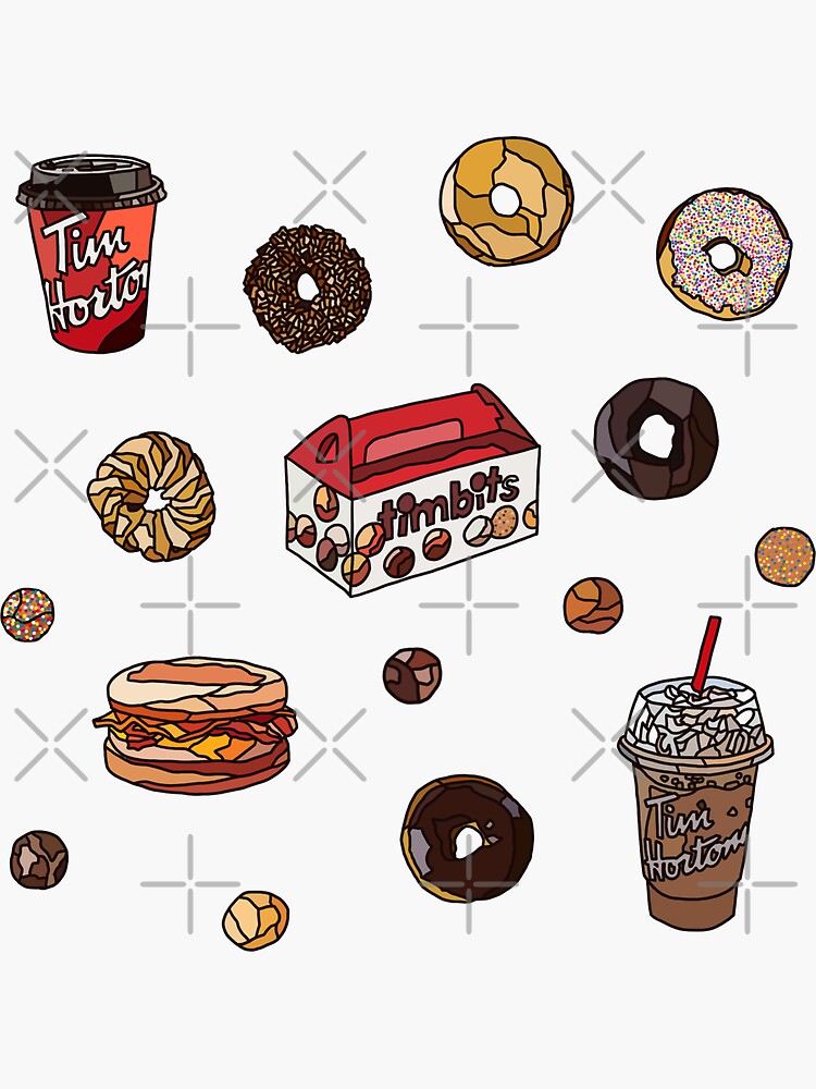 "Canadian timmies Timbits donuts " Sticker for Sale by lalashellsArt ...