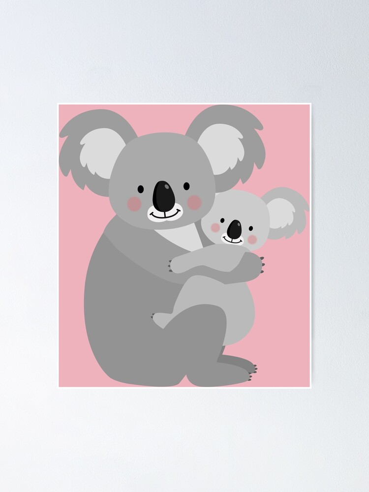 "Koala, koala mother, kawaii koala, mother and son, mothers day, cute ...