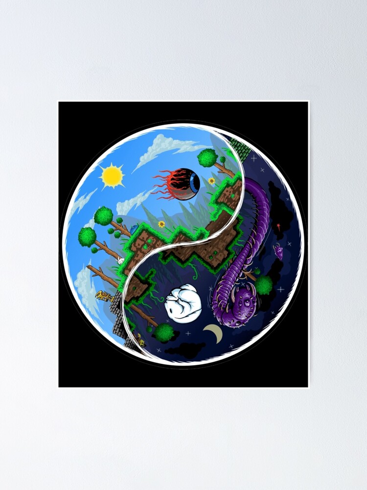 "Terraria Indie Game Sticker" Poster for Sale by marissapru | Redbubble
