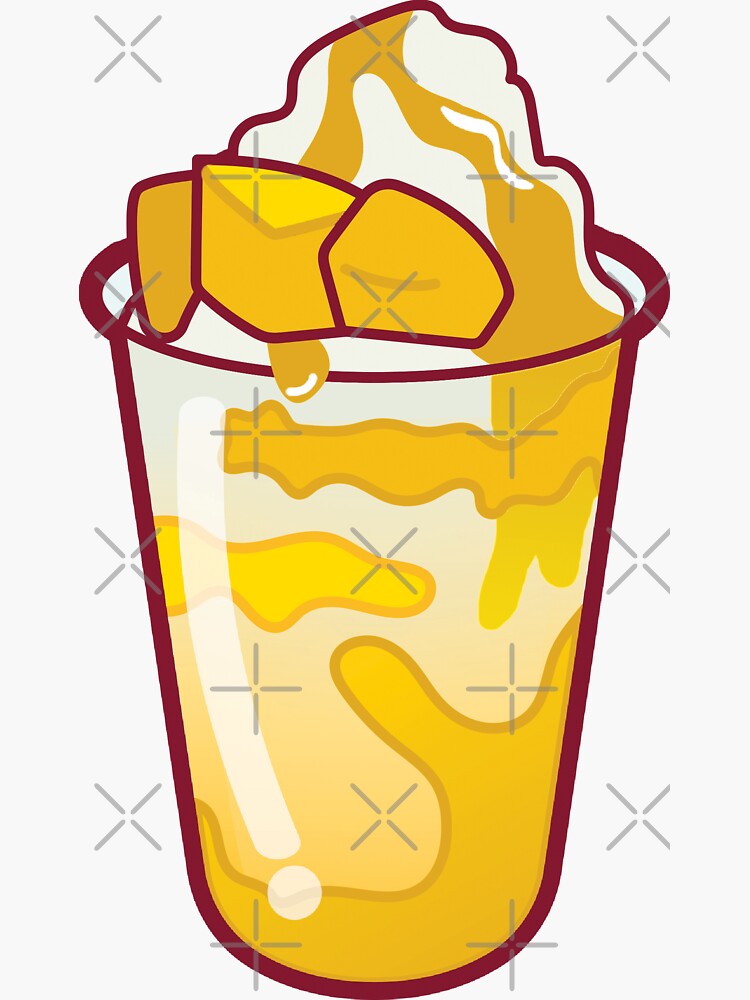 "Mango smoothie" Sticker by Somsomi | Redbubble