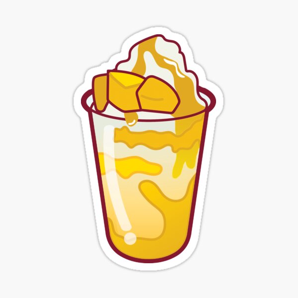 "Mango smoothie" Sticker by Somsomi | Redbubble