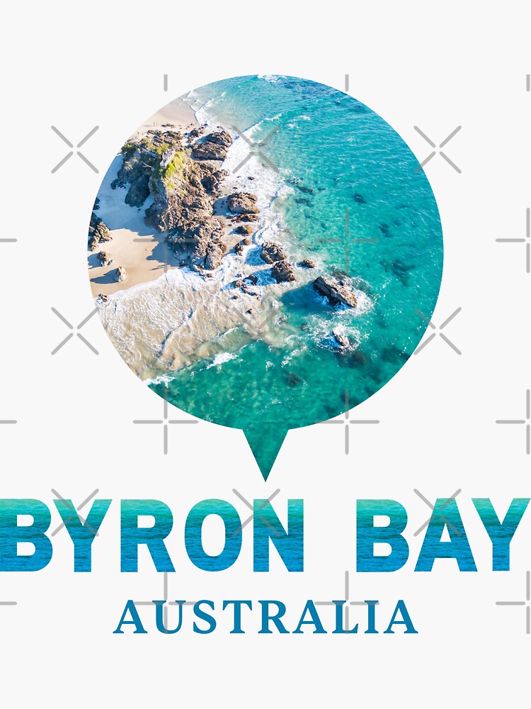 "Byron Bay, Australia" Sticker for Sale by artlaila | Redbubble