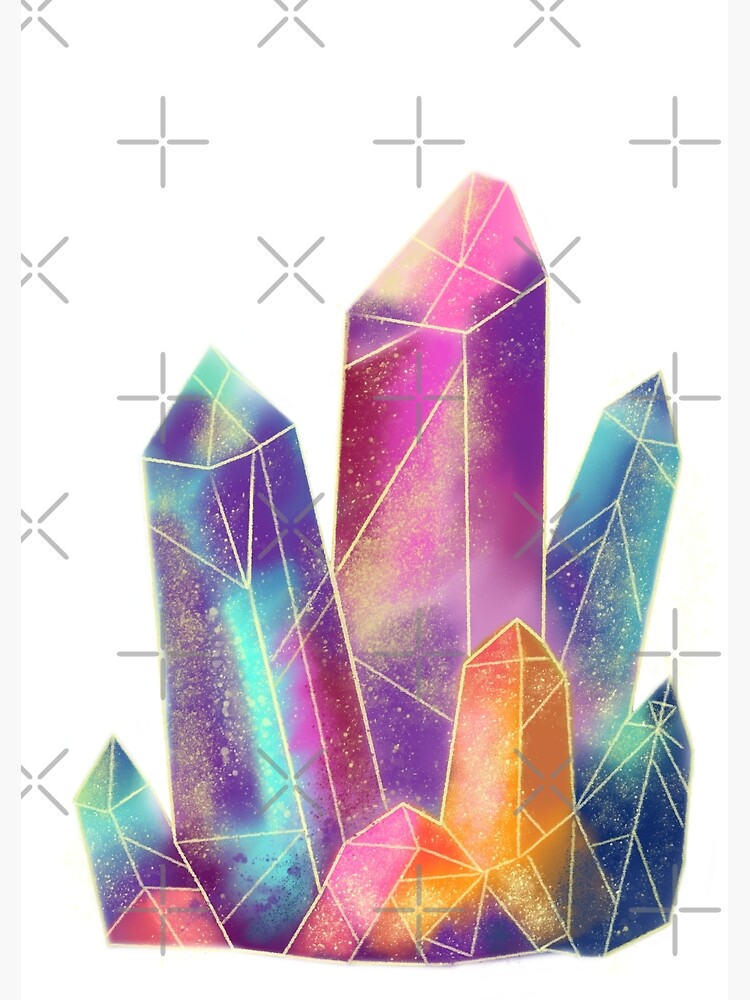"Crystal Cluster" Poster for Sale by Stellaura | Redbubble