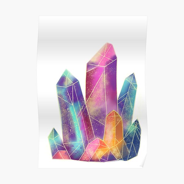 "Crystal Cluster" Poster for Sale by Stellaura | Redbubble