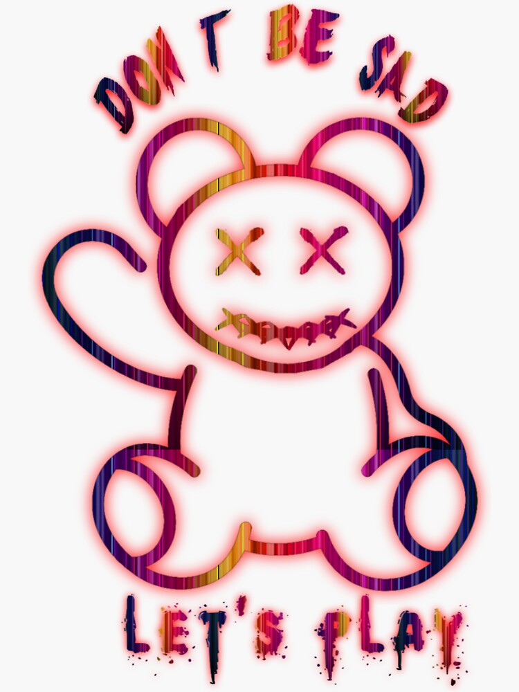 "Sad bear" Sticker for Sale by SofyanBasir | Redbubble