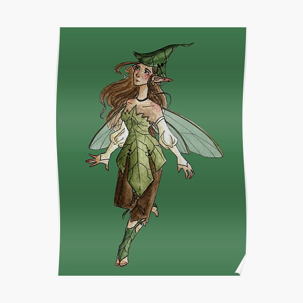 nature art illustration faerie spirit. original illustration watercolor ...