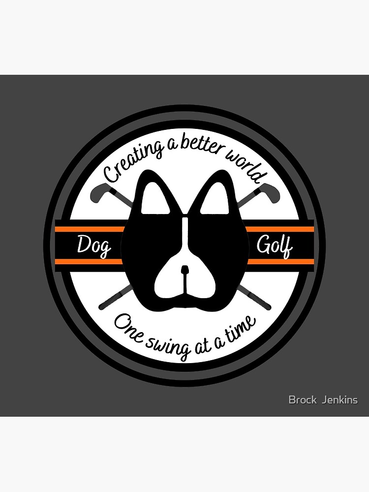 "Dog Golf Orange Logo " Poster by Dog-Golf | Redbubble