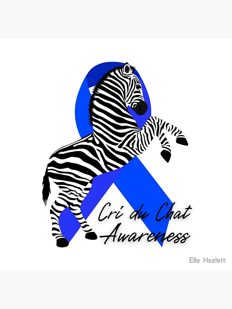 "Cri du Chat Syndrome Awareness Ribbon" Poster by ElleHazlett | Redbubble