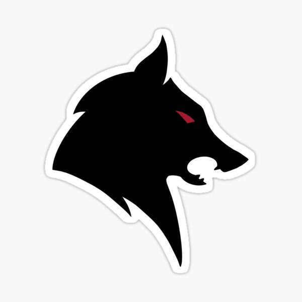 "Wolf Logo" Sticker for Sale by Mark-V-Art | Redbubble