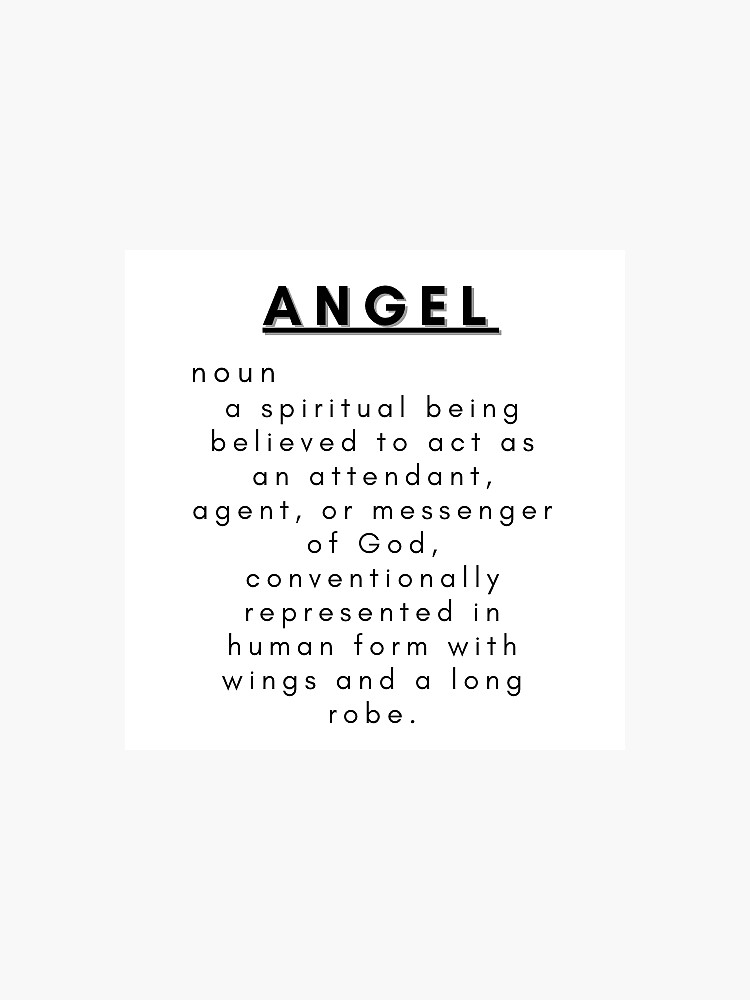 "Angel Definition Spiritual" Sticker by aqueencreations | Redbubble