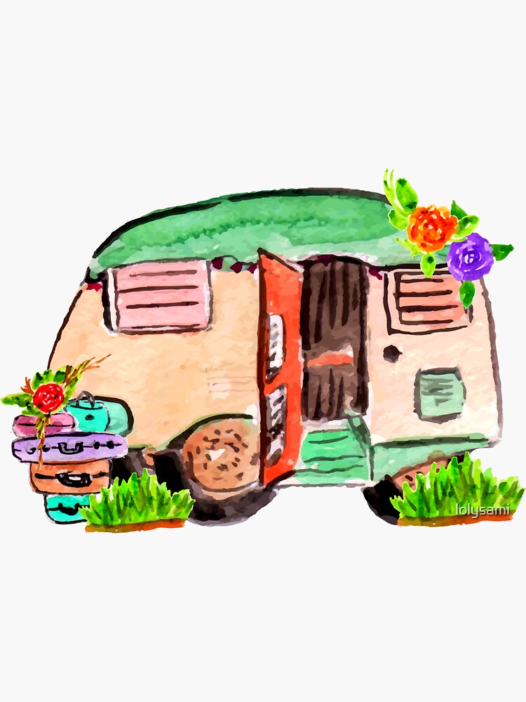 " Eriba Caravans vintage" Sticker by lolysami | Redbubble