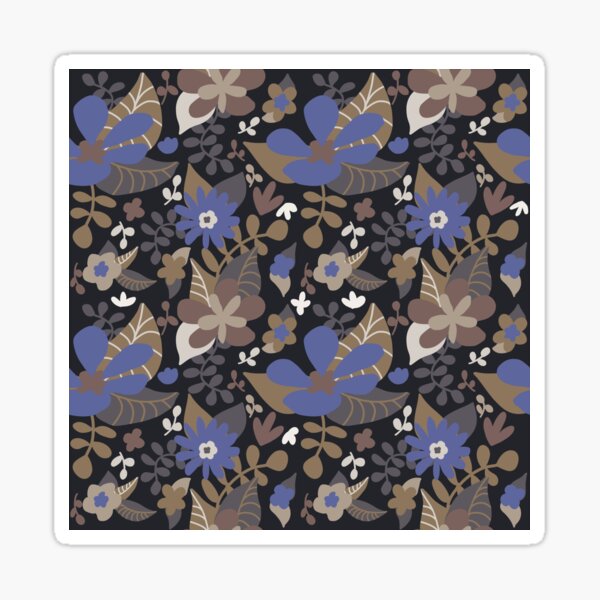 "Night Garden" Sticker for Sale by bycatdesign | Redbubble