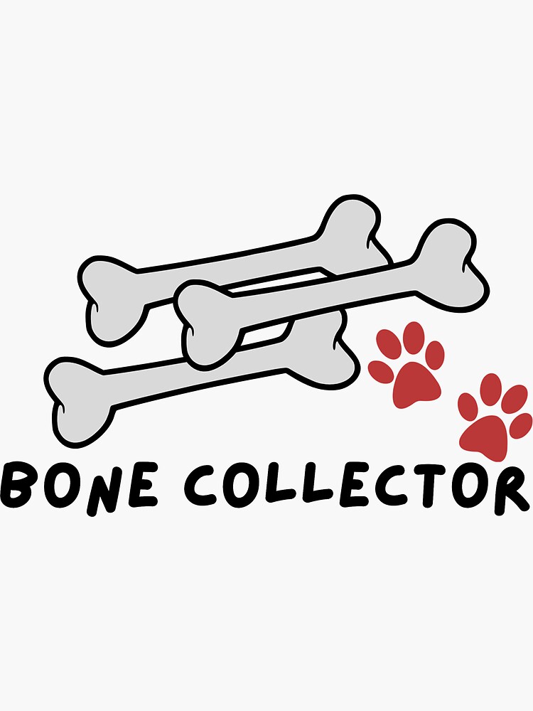"Bone collector" Sticker for Sale by Balance- | Redbubble