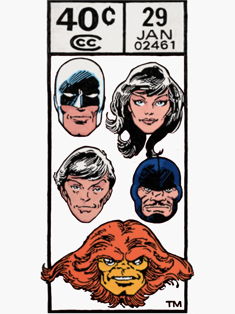 "Alpha Flight Corner Box" Sticker by BurkeArt | Redbubble