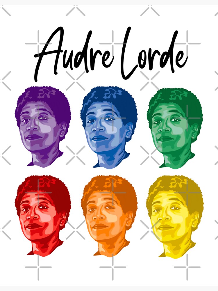 "Audre Lorde Portrait and Quote" Sticker by unhingedheather | Redbubble