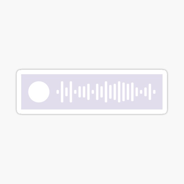 "Mine Spotify Code" Sticker by bombalurina | Redbubble