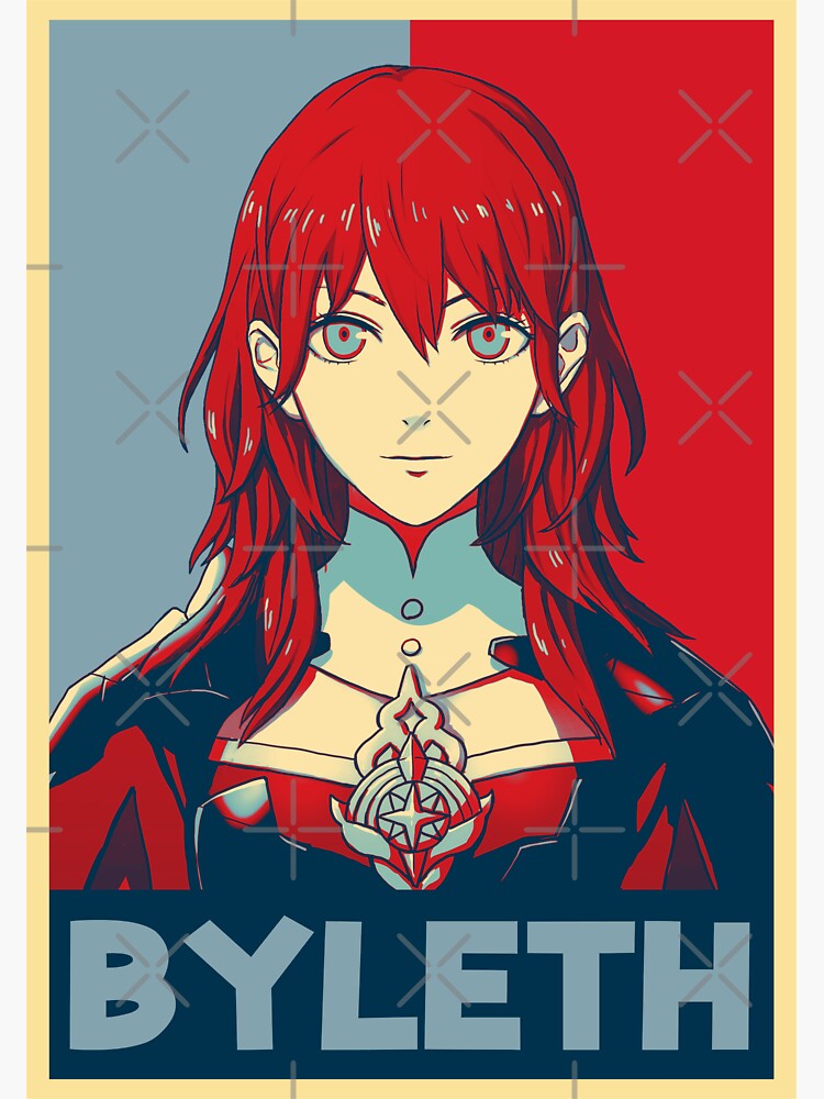 "Graphic Byleth anime character poster" Sticker for Sale by ...