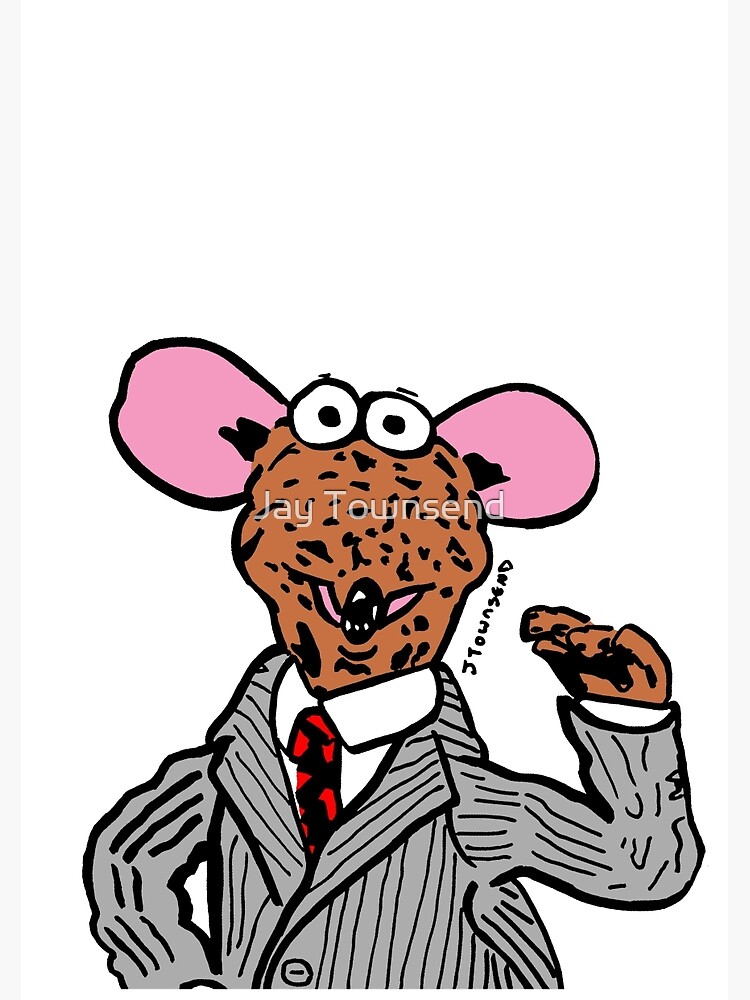 "Rizzo the Rat Muppets Fanart Portrait JTownsend" Spiral Notebook by ...