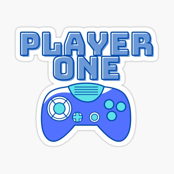 "Video Game Player One" Sticker by GameBook | Redbubble