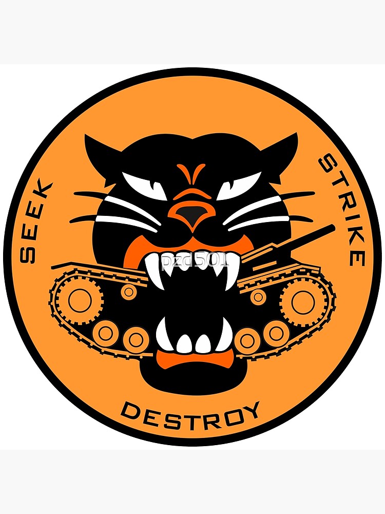 "Tank destroyer battalion - Seek, Strike, Destroy - WWII Insignia ...