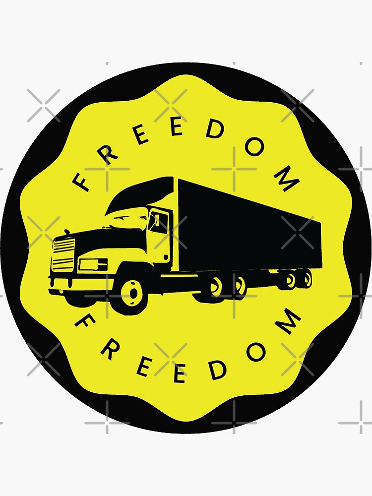 "Freedom Convoy The Honkening" Sticker by MrJimmyPenguin | Redbubble