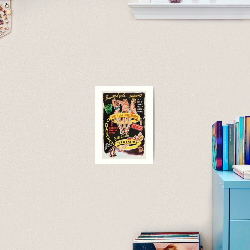 "Girls of the Underworld 1940 Vintage Movie Poster Adult Pulp Risque ...