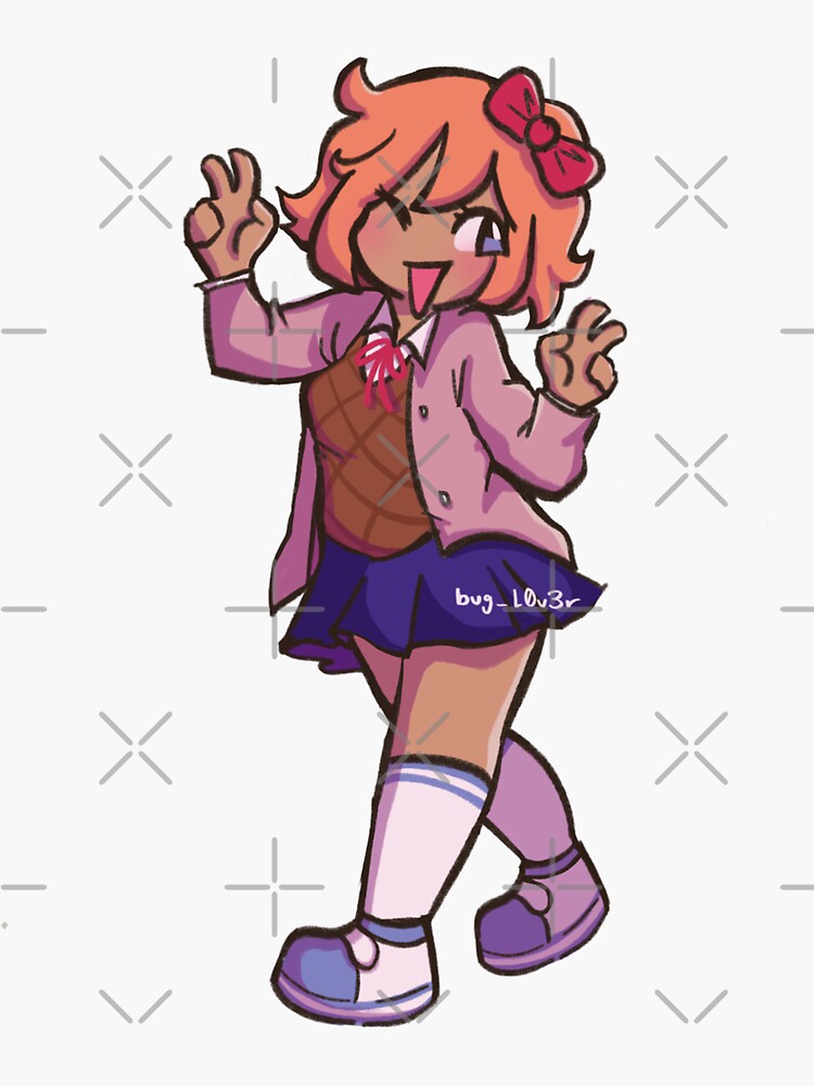"Sayori Doki Doki Literature Club" Sticker by bugl0v3r | Redbubble