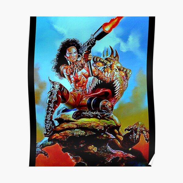 "Beautiful Model Julie Strain Neon Pin Up Womens Babydoll" Poster for ...