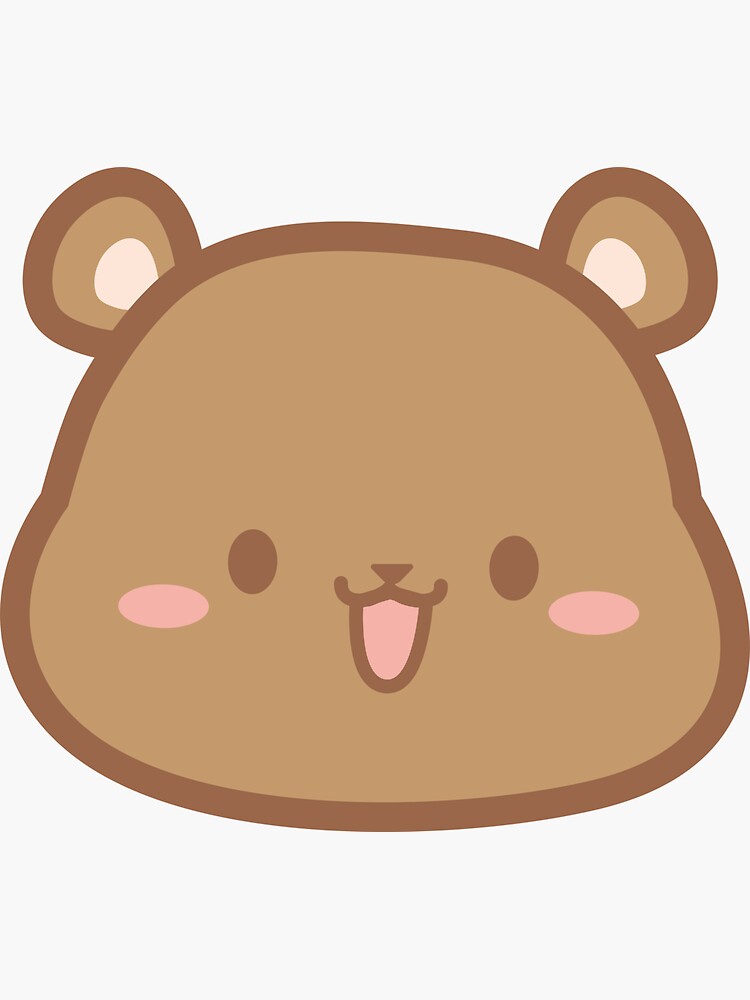 "cute bear chibi" Sticker for Sale by Orenjineko | Redbubble