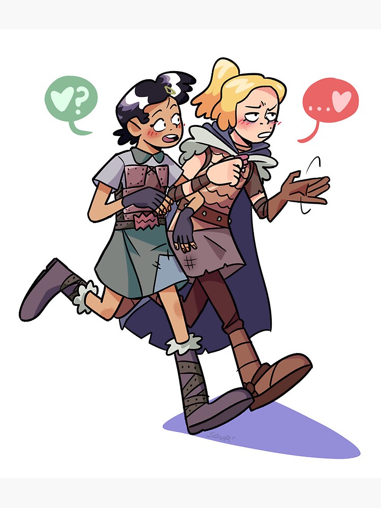 "Sasha and Marcy Amphibia" Art Print for Sale by souptheg | Redbubble