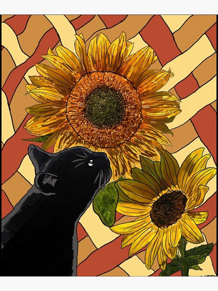 "You Are My Sunshine Cat Sunflower " Poster for Sale by WISHandCOLLC ...