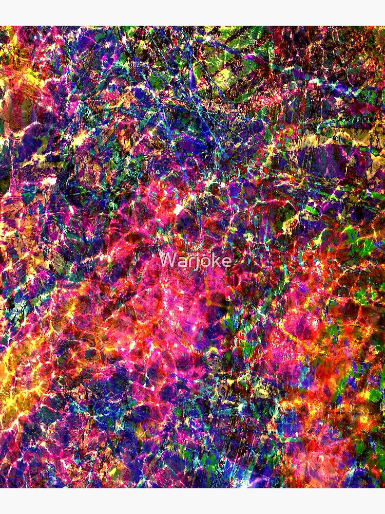 "Psychedelic water surface abstract art" Poster for Sale by Warjoke ...