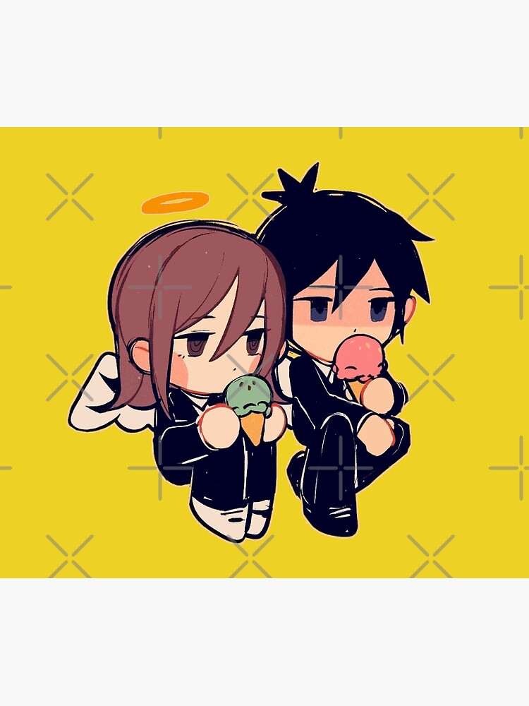 "Chainsaw Man Chibis | Chainsaw Man Chibis eat ice cream" Travel Mug by ...