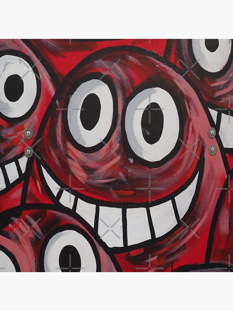 "Red Smiles" Sticker for Sale by WinkyDoodle | Redbubble