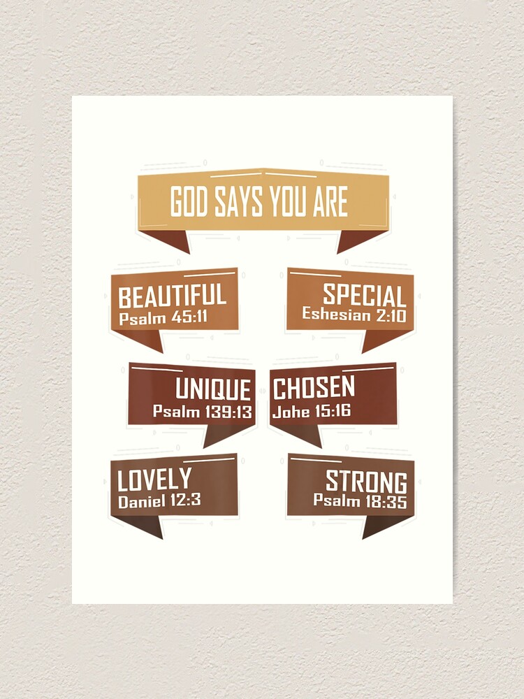 "Bible Verse Black History Month Cool BLM Melanin Christian " Art Print ...