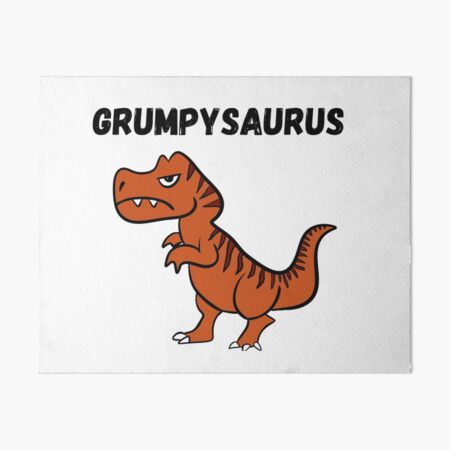 "Grumpysaurus T-Rex Cartoon Drawing" Art Board Print for Sale by ...