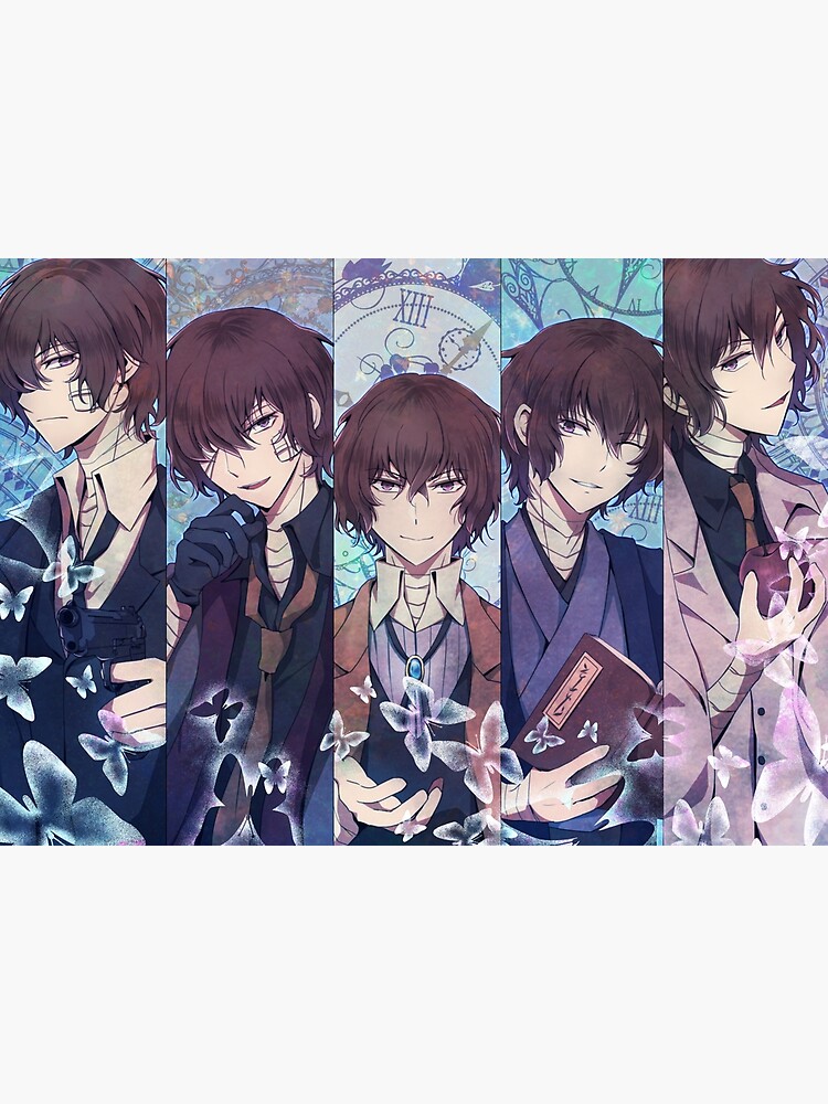 "Dazai Collage Bungou Stray" Poster for Sale by hattiebrasheary | Redbubble