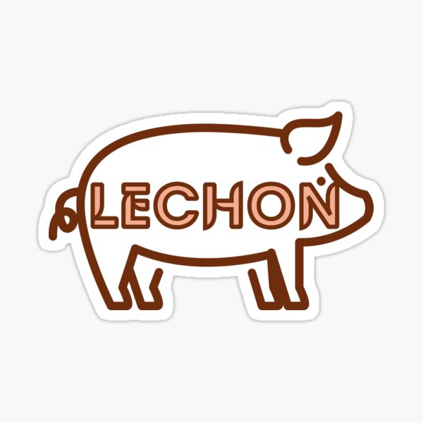"Lechon - Crispy & Succulent" Sticker for Sale by DastardLee | Redbubble