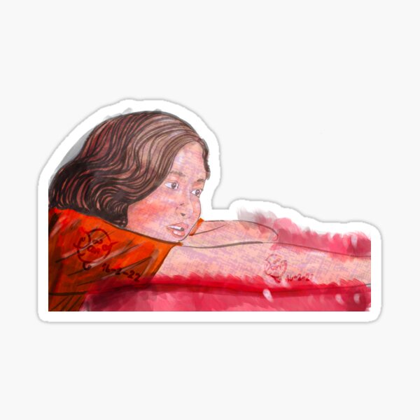 "Laying down" Sticker by LatishaM | Redbubble