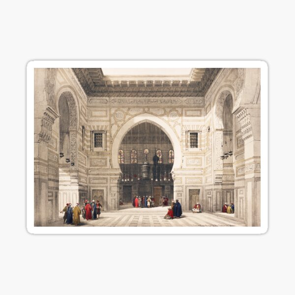 "Interior of the mosque of the Sultan the Ghoree, in Cairo, Egypt ...