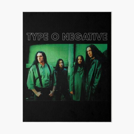 "Type O art Negative art band idol for fans" Art Board Print by jihoods ...