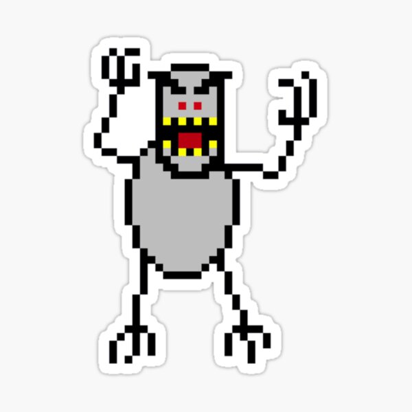 "8 bit monster yeti " Sticker by Melbashop | Redbubble
