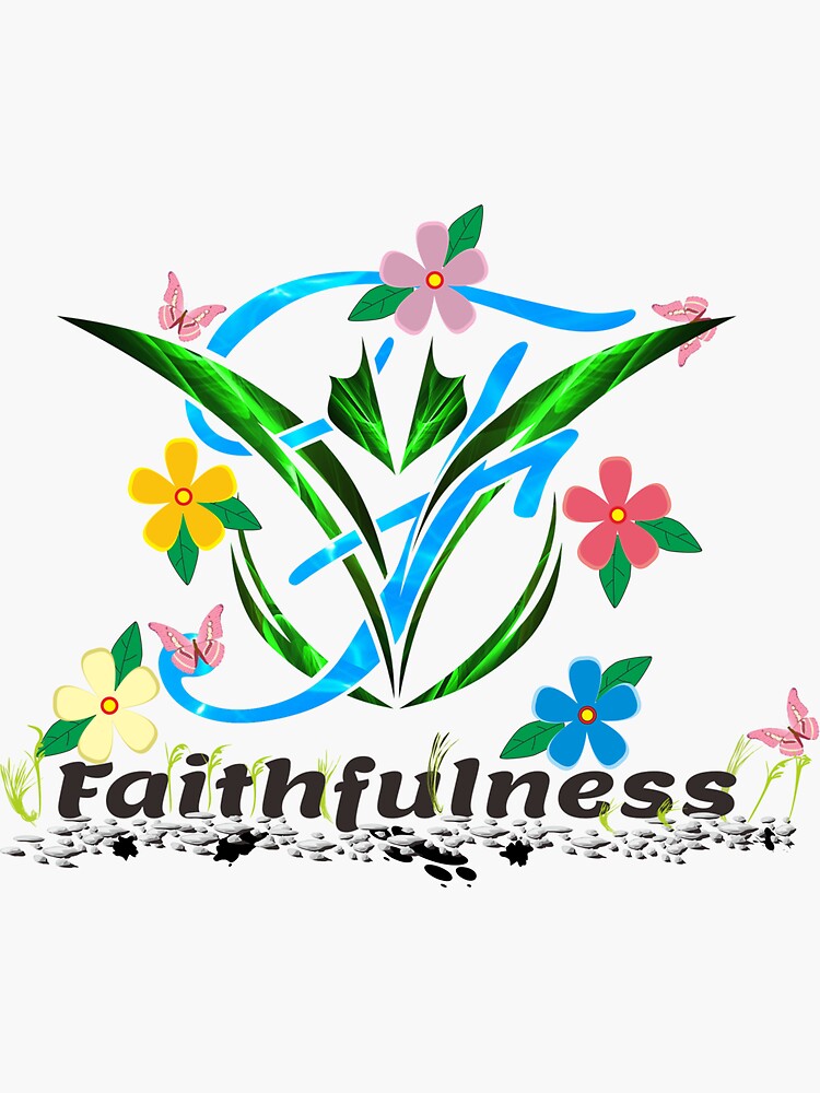 "Faithfulness " Sticker by cahayaku | Redbubble