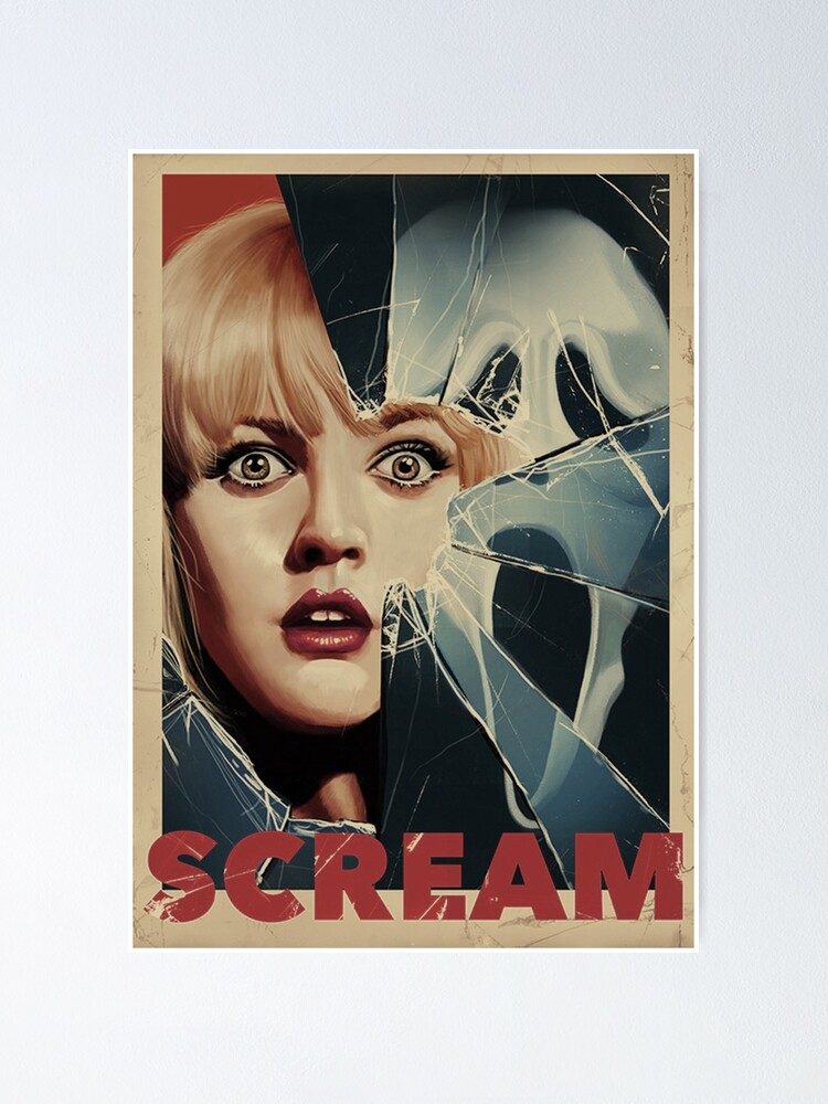 "Horror Scream Post" Poster for Sale by Avamaxxey | Redbubble