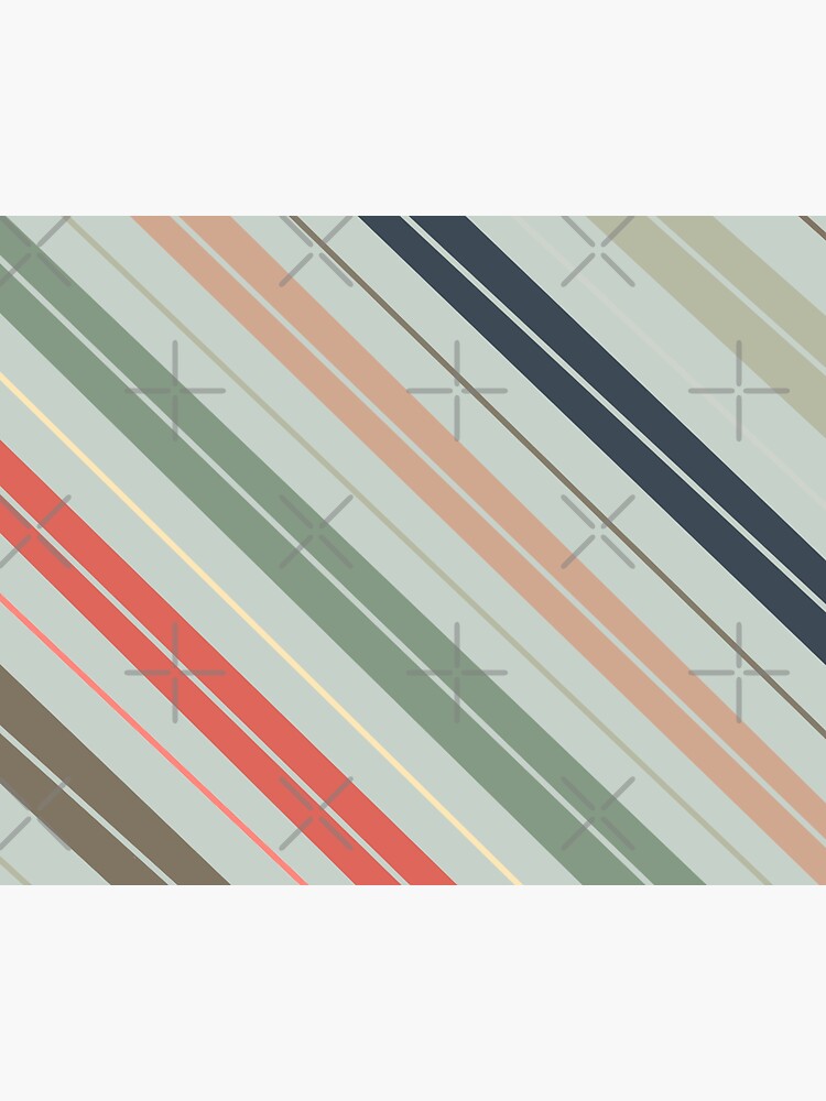 "Stripes earth tones on October mist " Sticker for Sale by Krissys-Art ...