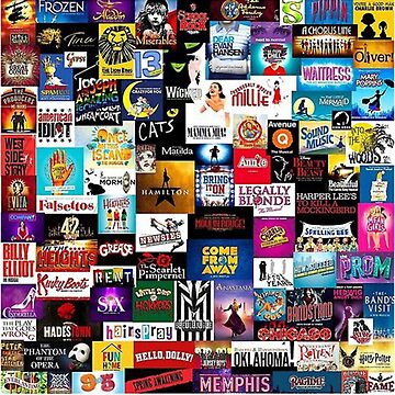 "Broadway Show Logo Collage" Mouse Pad for Sale by herbertkaya | Redbubble