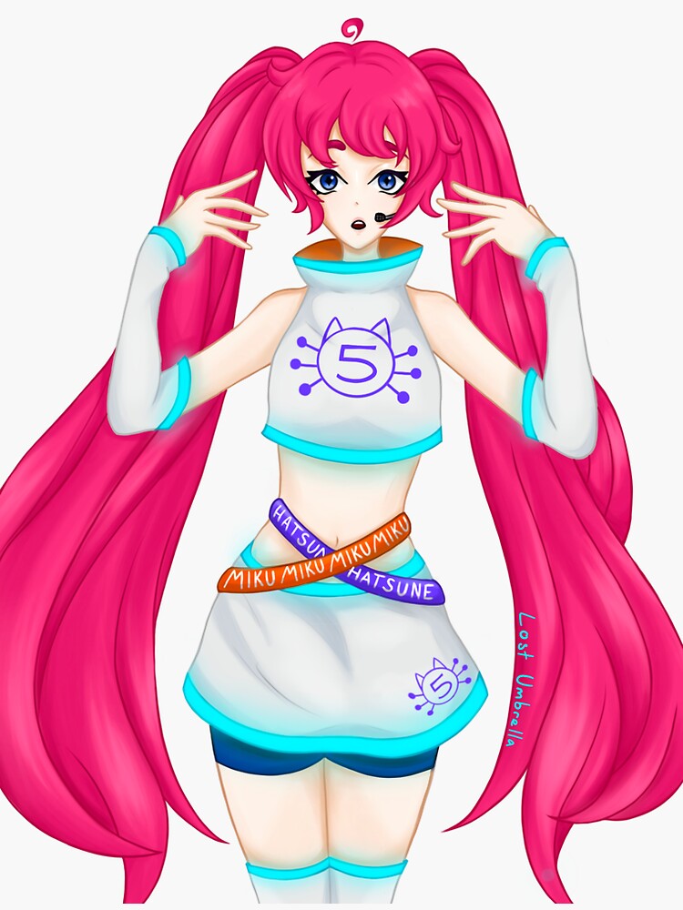 "Space Channel 5 Hatsune Miku" Sticker for Sale by LostUmbrellaArt ...